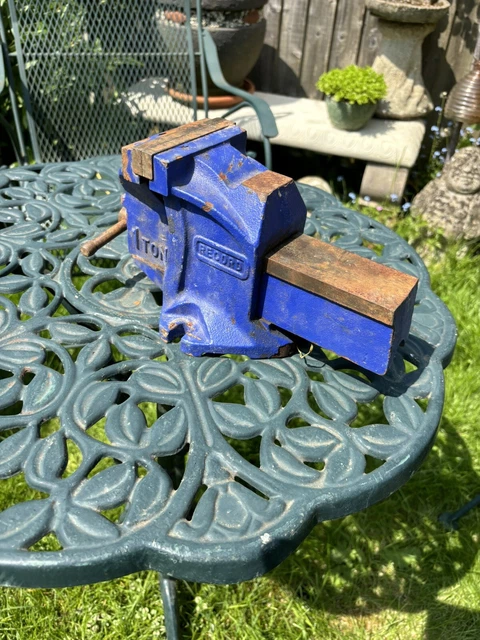 VINTAGE RECORD 1TON Bench Vice Made In England £25.00 - PicClick UK