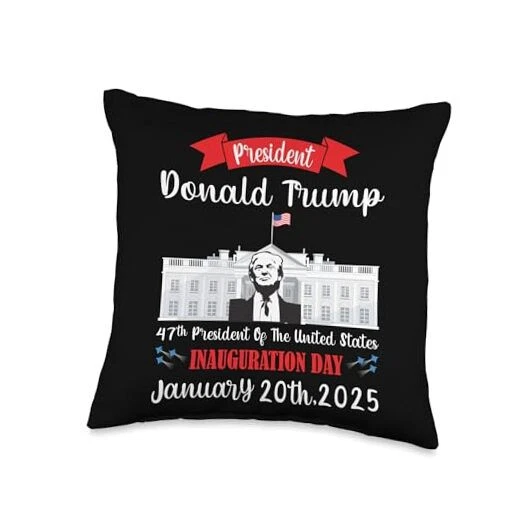 47TH USA PRESIDENT Donald Trump Inauguration Day 2025 Gifts Throw ...