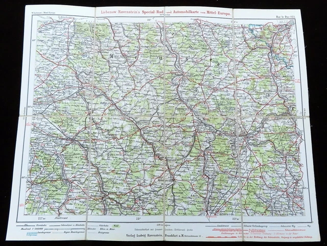 ANTIQUE MAP OF Bar-le-Duc France Meuse Grand Est Commercy Joinville ...