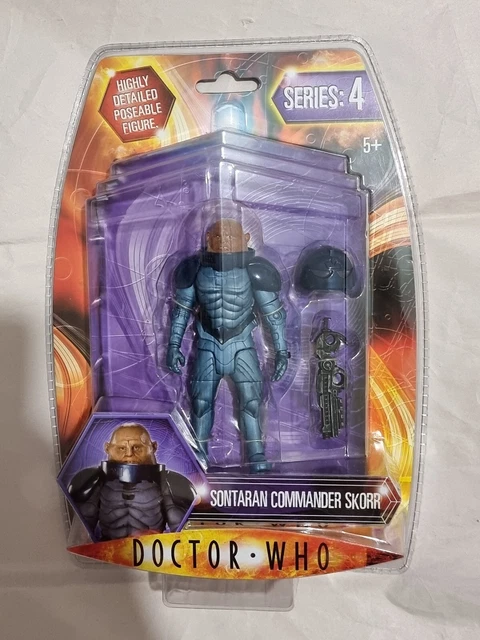 DOCTOR WHO SERIES 4 Sontaran Commander Skorr Action Figure 10Th Dr Era ...
