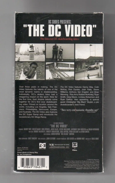 THE DC VIDEO ~Skateboarding VHS~ Danny Way **VHS Skateboard** £19.99 ...