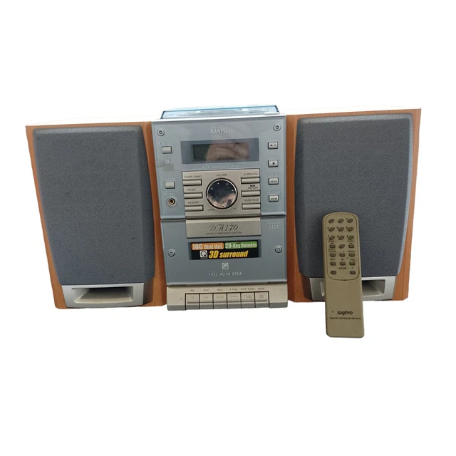 SANYO DA170A MICRO Component Hifi Stereo System Cd & Cassette Player Am ...