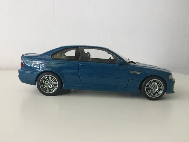 1:18 70544 AUTOART BMW M3 E46 Coupé Laguna Seca bleu modèle réduit d ...
