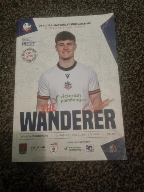BOLTON WANDERERS FOOTBALL Programmes 24/25 Bolton Vs Northampton £1.76 ...