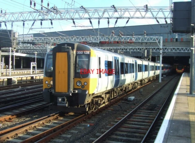 PHOTO CLASS 350 4-Car Emu No 350 128 And Unusual Split Yellow Warning ...