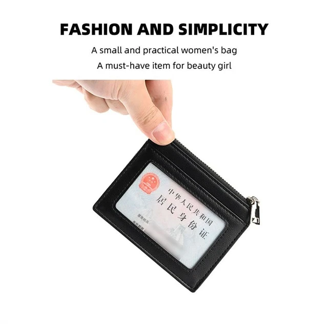 MULTIPLE ID CARD Bag Ultra-Thin Wallet for Men Women Trendy Card Holder ...
