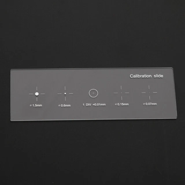 CALIBRATION SLIDE CALIBRATION Ruler Microscope Slides Reticle ...