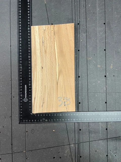 SPALTED BEECH TIMBER blank, wood offcut, for boxmaking, thick veneer ...