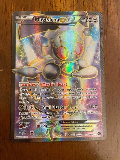 MAGEARNA EX FULL Art 110/114 Holofoil XY - Steam Siege - Pokemon Card ...