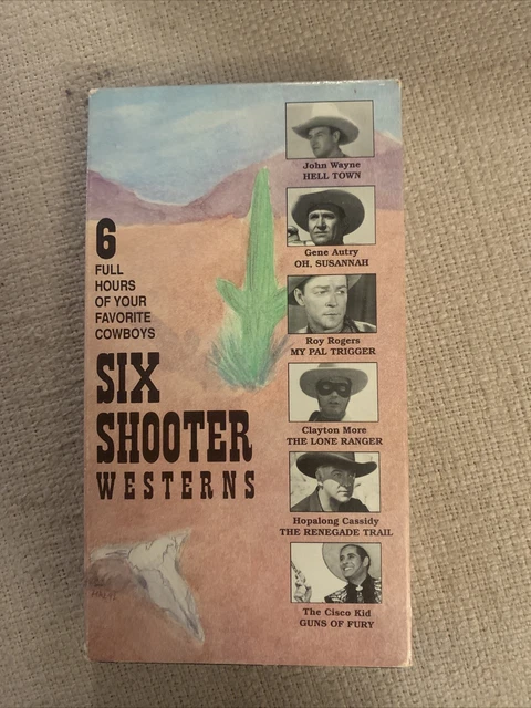 SIX SHOOTER WESTERNS - VHS Tape - Keepers Home Video - John Wayne Roy ...