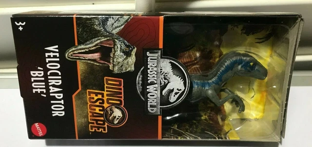JURASSIC WORLD DINO Escape VELOCIRAPTOR BLUE Dinosaur 6” Action Figure ...