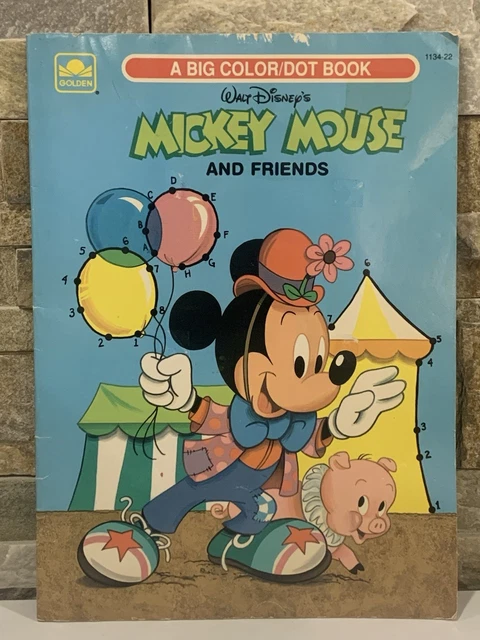 MICKEY MOUSE COLORING Activity book 1991 £7.38 - PicClick UK