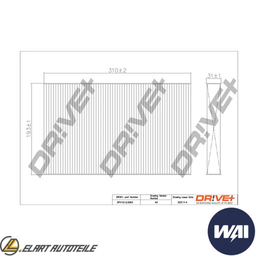 INDOOR AIR FILTER FOR AUDI 100/C3/5000/C4 A6/Sedan/S6/C5 1T/ABP/AAT 2 ...