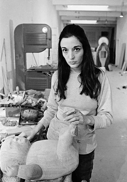 MARIA SOL ESCOBAR known as Marisol working on Holy Family 1969 Old ...