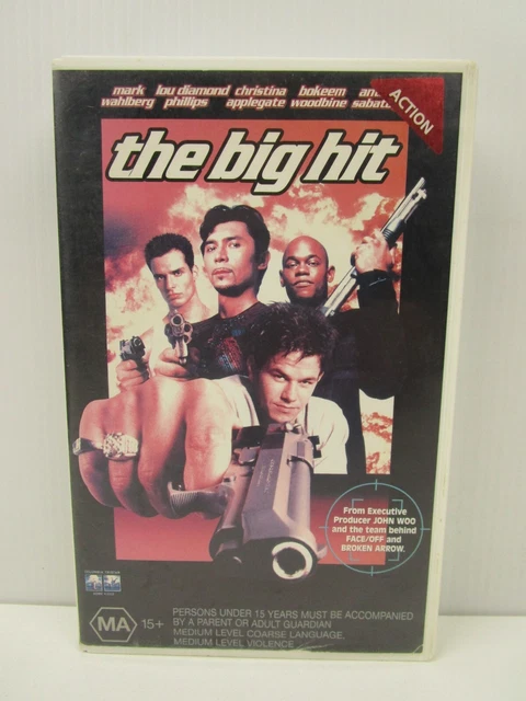THE BIG HIT, Mark Wahlberg, VHS Tape, Vintage Video, Movie, MA15+, 1998 ...