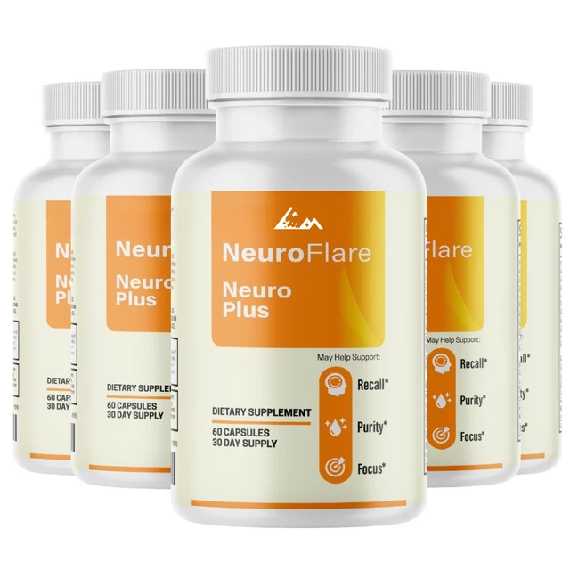 NEUROFLARE COGNITIVE SUPPORT - 5 Bottles 300 Capsules £125.95 - PicClick UK