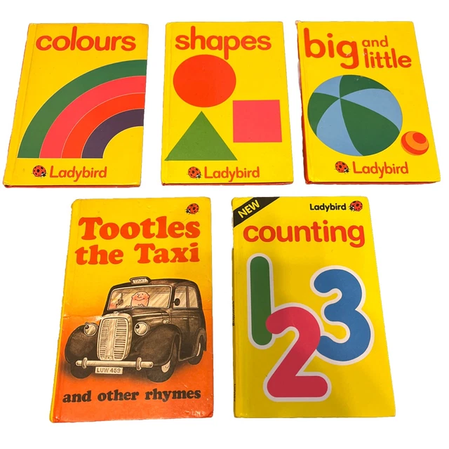LADYBIRD EARLY LEARNING Books Vintage Counting Shapes Colours Tootles £ ...