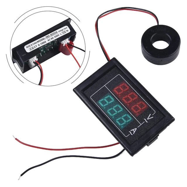 MULTI-FUNCTIONAL AC VOLTAGE And Current Meter With Digital Display ...