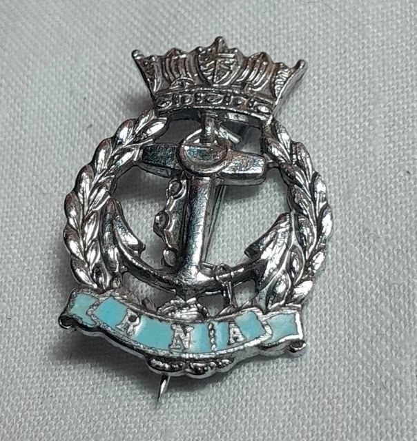 WW2 BRITISH ROYAL Navy Association RNA Enamel & Silver Tone Badge ...