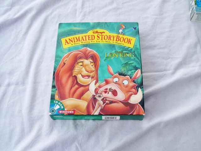 DISNEY'S ANIMATED STORYBOOK. Lion King. Big Box PC Computer Video Game ...