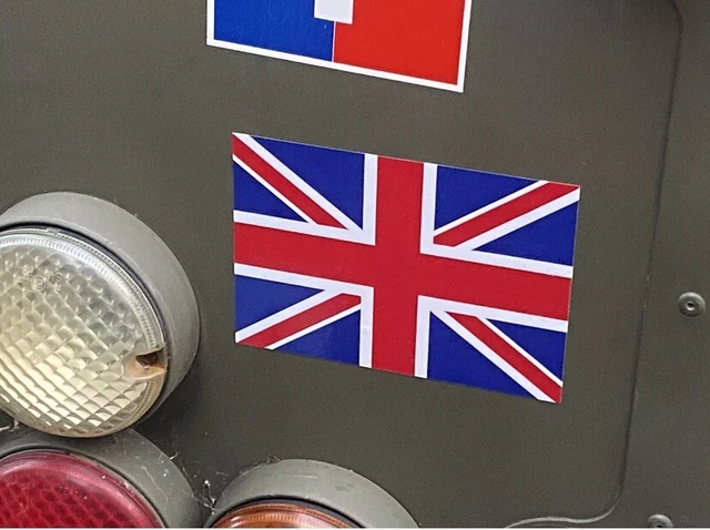 MILITARY VEHICLES Land Rover Wolf Union Jack Flag Stickers X2 Rm. £4.69 ...