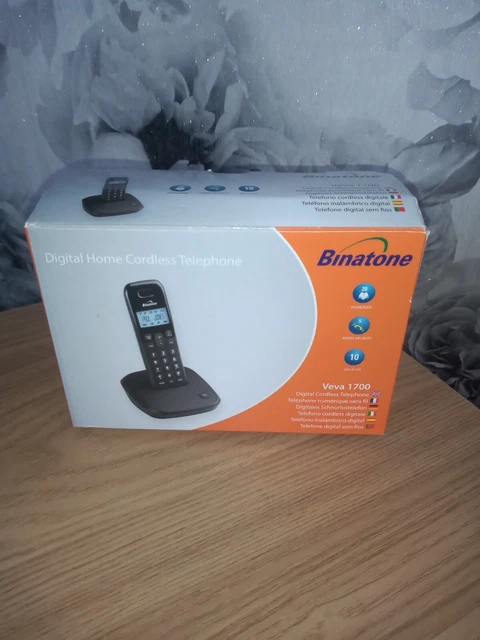BINATONE VEVA1700 CORDLESS Single Dect Home/Office Landline Phone PAT ...
