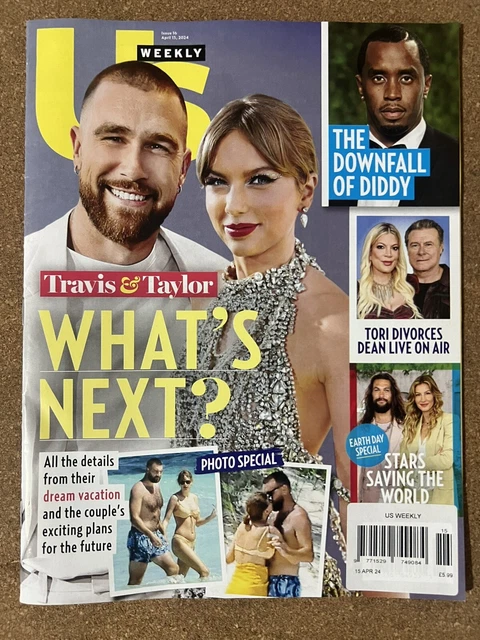 US WEEKLY MAGAZINE TAYLOR SWIFT 15/04/24 15th April 2024 Travis Kelce ...