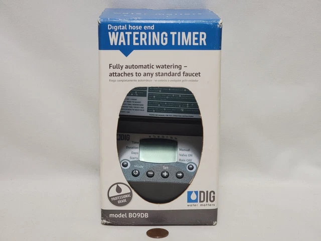 DIG PROFESSIONAL GRADE Digital Watering Timer Model B09DB Programmable ...