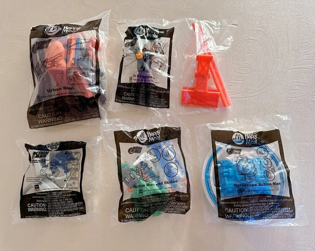 MCDONALD'S HAPPY MEAL Toys 2004 Hasbro ACTION MAN Bundle Of 5 BNIP $24. ...