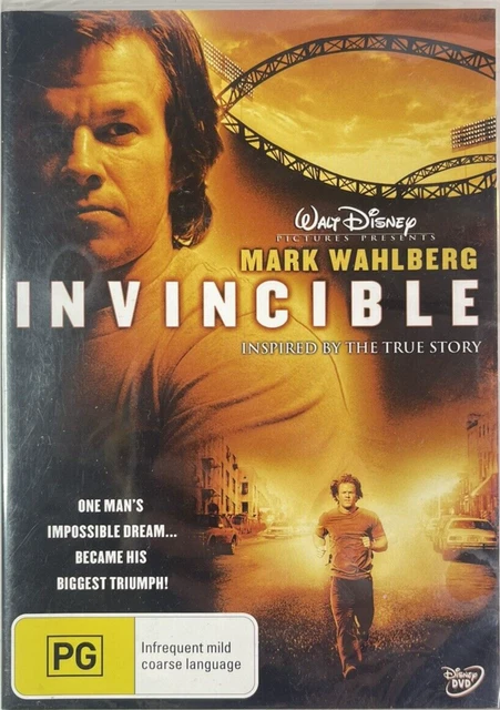 INVINCIBLE (DVD, 2006) Walt Disney Mark Wahlberg Region 4 vgc t51 EUR 7 ...