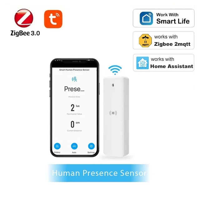 TUYA MMWAVE Human Sensor 5.8G Presence Detector Distance Light ...