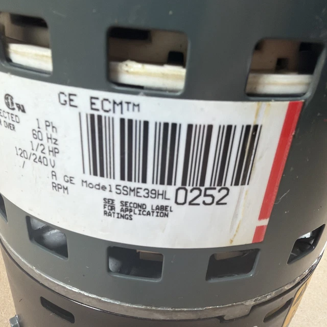 TESTED🔥 ECM 1/2HP Blower Motor 2.3 Controller GE 5SME39HL0252 208/230V ...