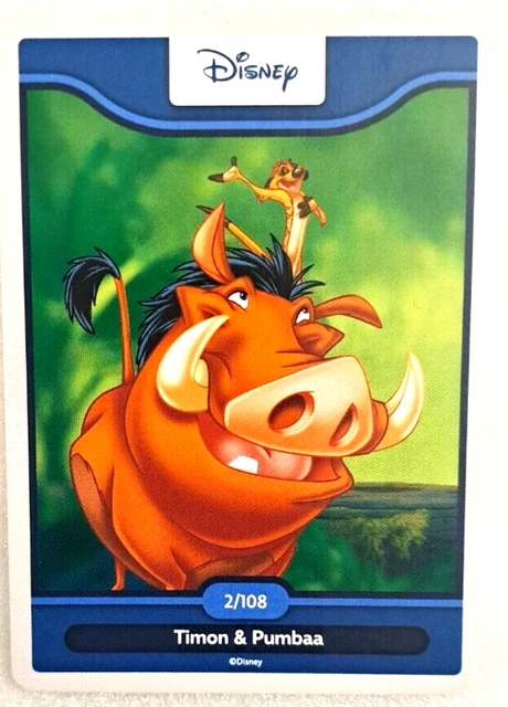 WOOLWORTHS 2024 DISNEY World of Wonders card 2/108 Timon and Pumbaa $3. ...