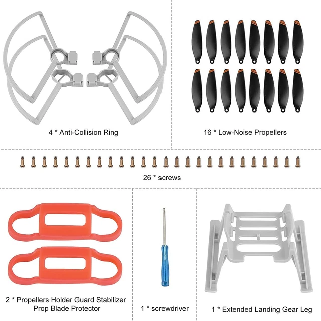 16XMAVIC MINI2 PROPELLERS With Guard Landing Gear Extended Legs Propeller Holder £18.98 ...
