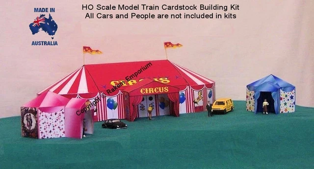 BIG TOP CIRCUS Tent Model Railway Building Kit HO Scale 1:87 REBT1 $19. ...