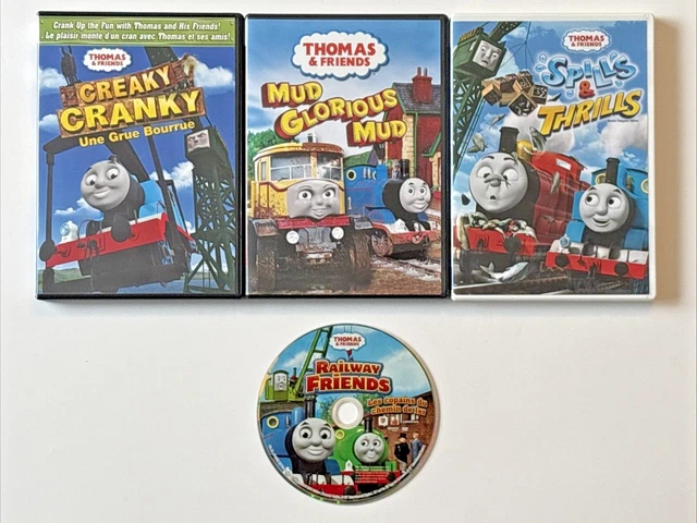 THOMAS & FRIENDS DVD Lot Of 4 Creaky Cranky Mud Glorious Mud Spills ...