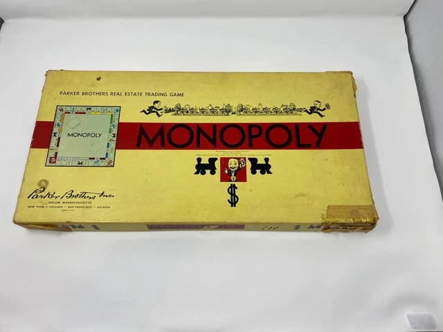 VINTAGE PARKER BROTHERS Original 1940s Monopoly Classic Board Game £19. ...