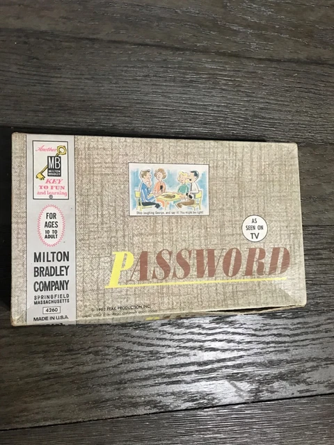 VINTAGE PASSWORD GAME Show Home Version First Edition 1962 - Milton ...
