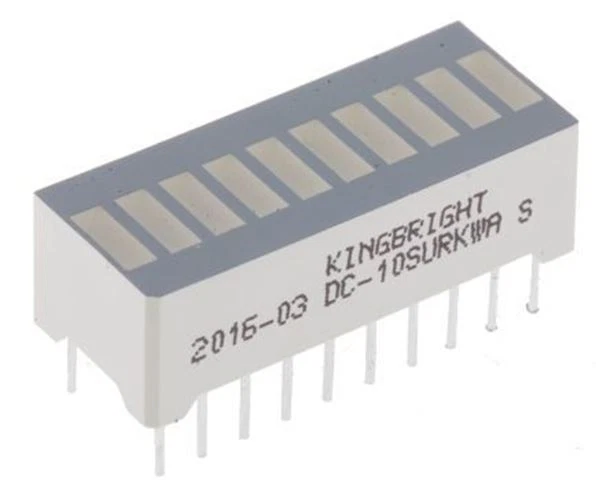 KINGBRIGHT DC-10SURKWA LIGHT Bar LED Display, Red 100000 mcd £3.94 ...