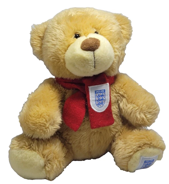 ENGLAND FOOTBALL TEDDY Bear 11"Plush Cuddly Soft Toy England Team Euro ...