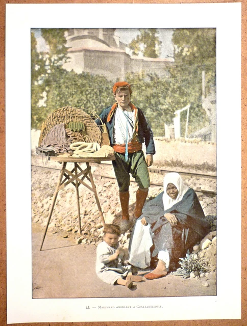 TURQUIE MARCHAND AMBULANT à Constantinople - Photochromie fin 19ème ...