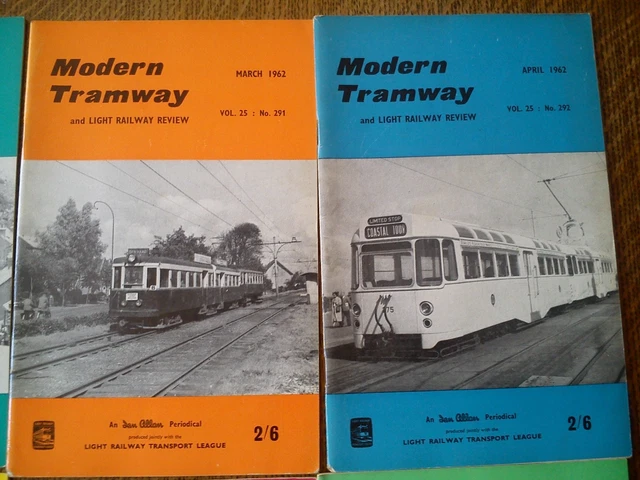 MODERN TRAMWAY AND Light Railway Review Magazines x12 Full Year 1962 ...
