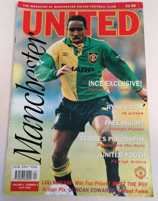 MAGAZINE - THE Official Manchester United Magazine Vol 1 No. 4 April ...