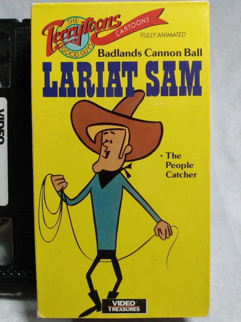 TERRYTOONS CARTOONS LARIAT Sam Badlands Cannon Ball VHS The People ...