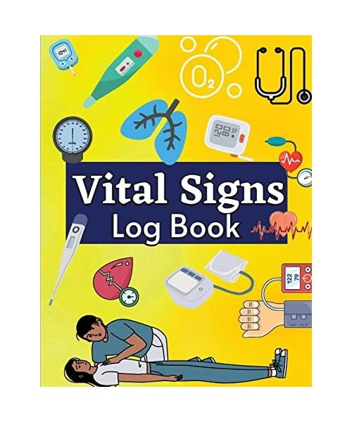 DAILY VITAL SIGNS Log Book: Health Monitoring Record Log for Blood ...