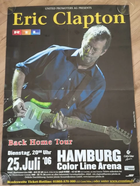 ERIC CLAPTON - Concert Poster - 25.07.2006 Hamburg EUR 25,00 - PicClick FR