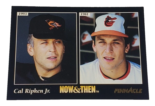 1993 PINNACLE BASEBALL Then & Now Cal Ripken Jr. #471 Baltimore Orioles ...