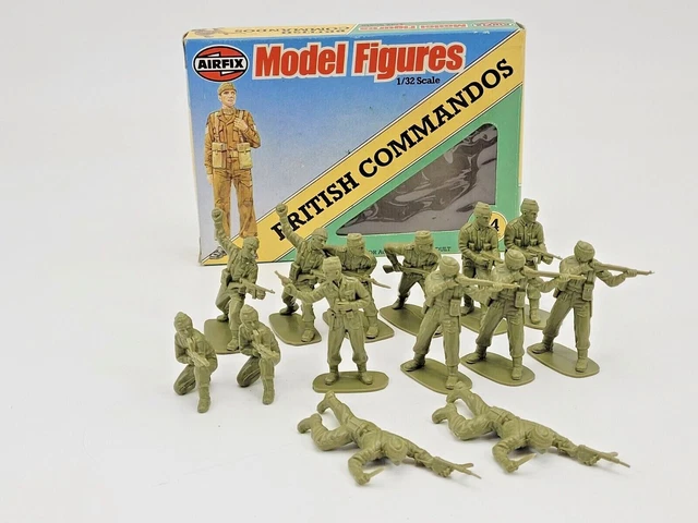 AIRFIX 1:32 SCALE - 1980 British Commandos in Original Box - Complete ...