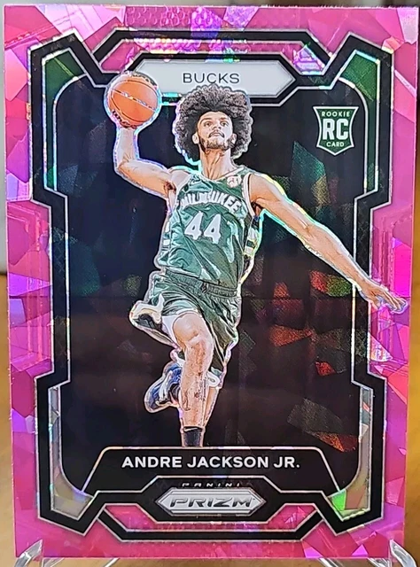 ANDRE JACKSON JR 2023-2024 Panini Prizm Basketball Rookie Card Rose ...