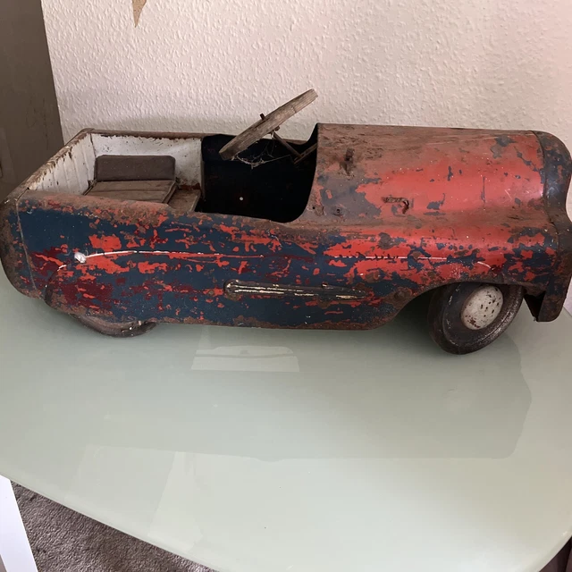 VINTAGE 1950'S ORIGINAL triang red pedal car £30.82 - PicClick UK
